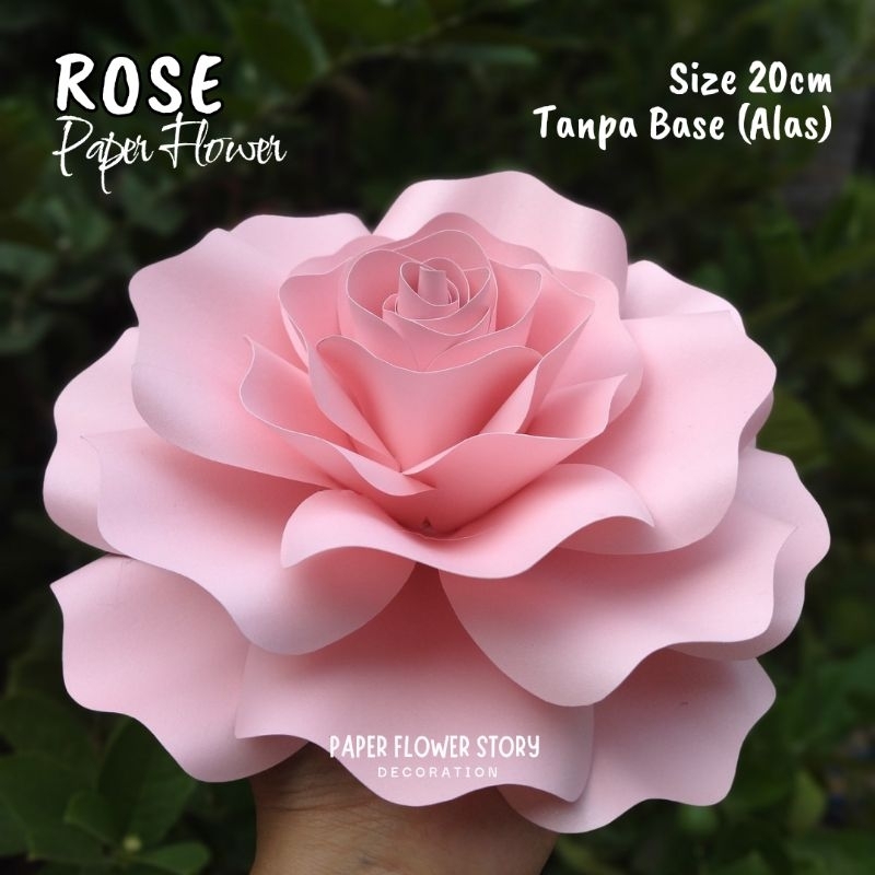 Jual Paper Flower Backdrop Bunga Kertas size 20cm dekorasi panggung ...