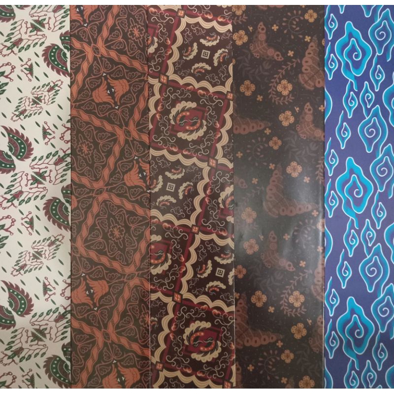 Jual kertas kado sidu motif batik per lembar | Shopee Indonesia