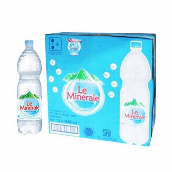 Jual Le Minerale 1500ml / Le Minerale 1.5 Liter 1 Dus isi 12 Botol ...