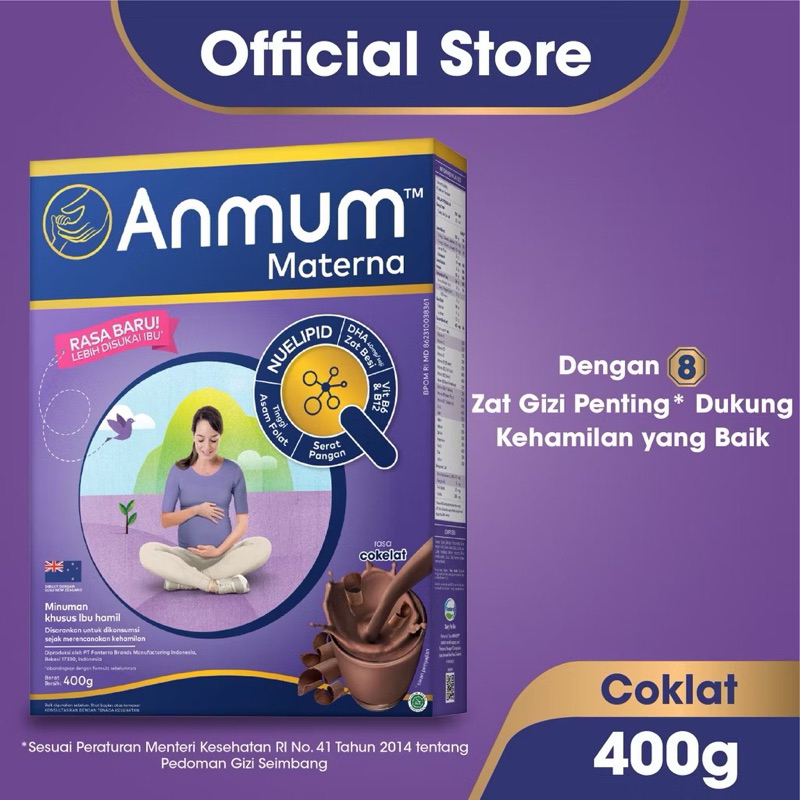 Jual Anmum Materna Susu Nutrisi Ibu Hamil Cokelat 400g | Shopee Indonesia