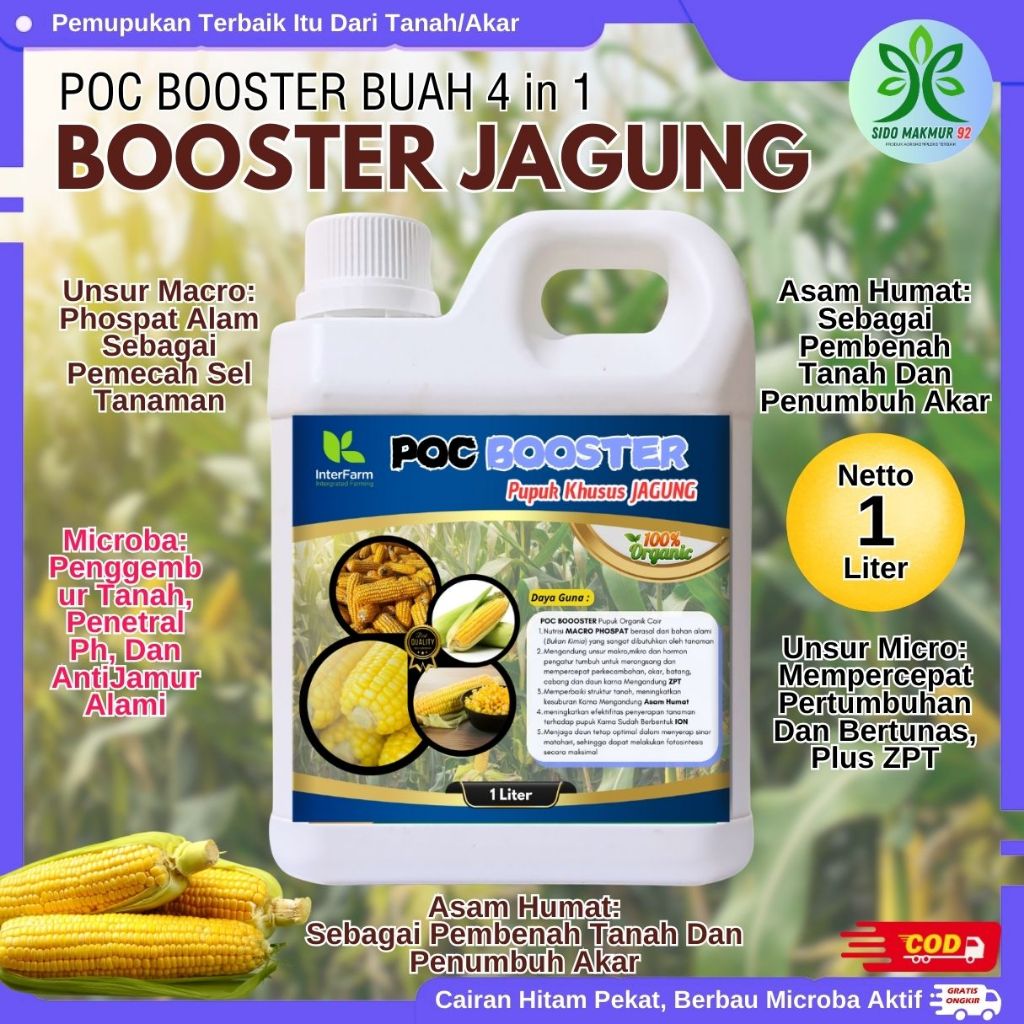 Jual Pupuk Cair Khusus Jagung Super, Booster tanaman jagung cepat besar ...
