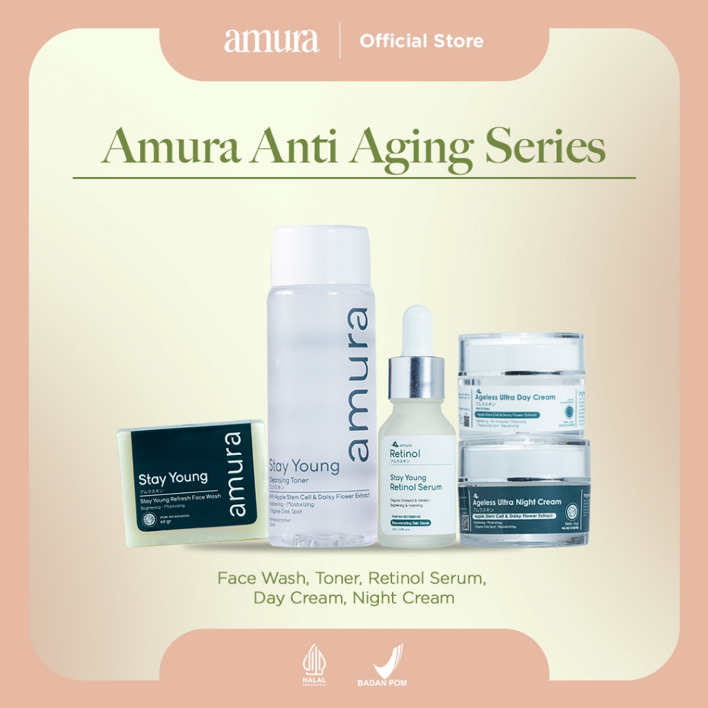 Jual Amura Anti Aging Series - Spesialis Perawatan Flek Hitam dan ...