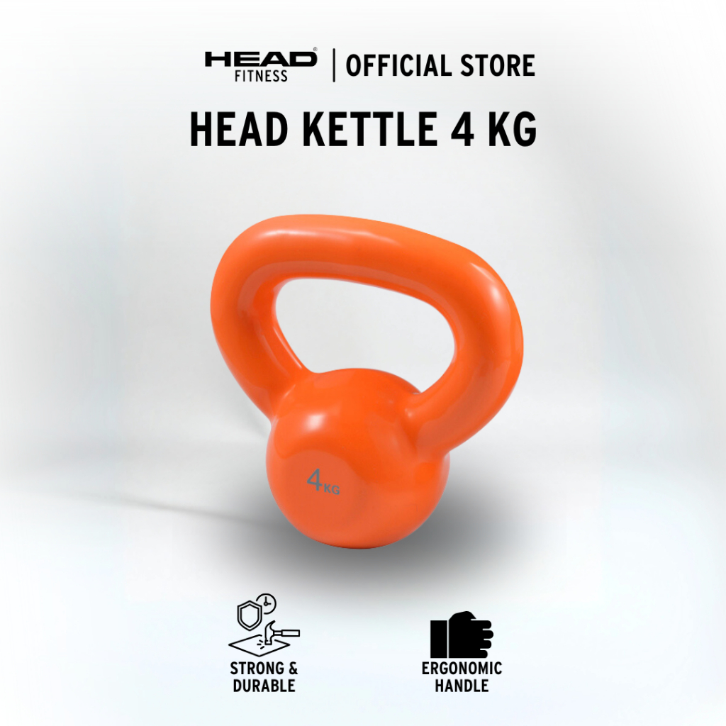 Jual Head Fitness Kettlebell 4 Kg Alat Angkat Beban Fitness Barbel ...