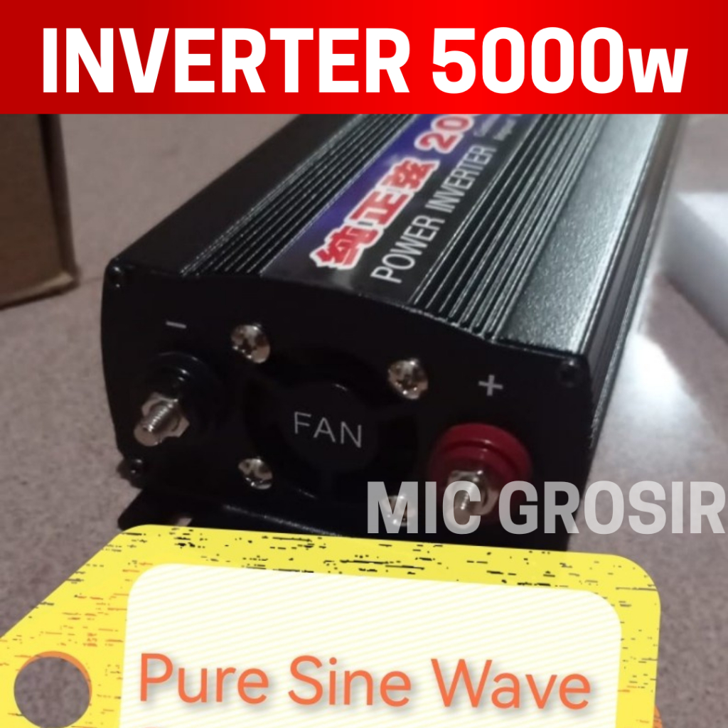 Jual Taffware Inverter Pure Sine Wave 1000W 2000W 3000W 4000W 5000W 6000W DC 12V 24V 48V to 220V ...