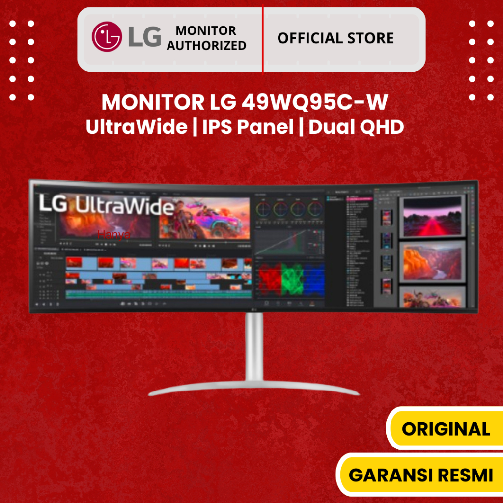 Jual Monitor LG 49" Inch 49WQ95C-W | Curved IPS Panel | Dual QHD Resolution | USB Type-C ...