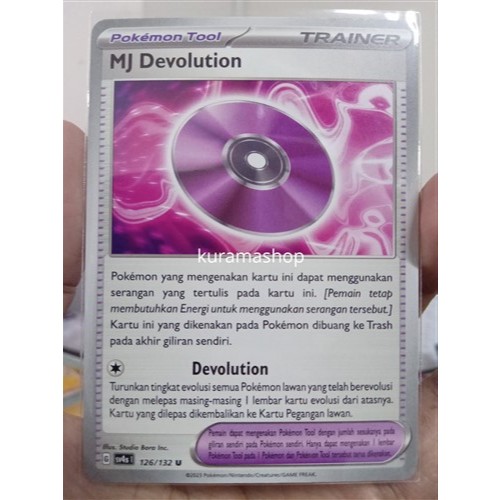 Jual KARTU POKEMON TRAINER MJ DEVOLUTION SV4S 126 132 | Shopee Indonesia