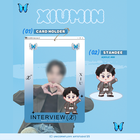 Jual XIUMIN WHEE Special Interview X Acrylic Card Holder Photocard ...