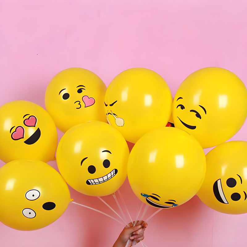 Jual BALON EMOTICON KUNING ECER ( Osorisfunshopp ) | Shopee Indonesia