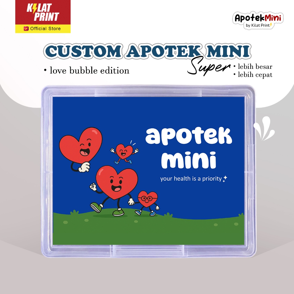 Jual Custom Apotek Mini Super Box Hadiah Love Bubble Edition | Shopee ...