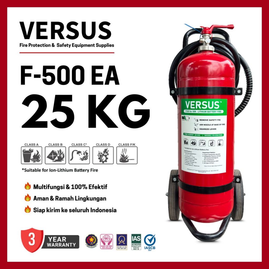 Jual APAR 25 KG | F500 VERSUS Portable Fire Extinguisher | Shopee Indonesia