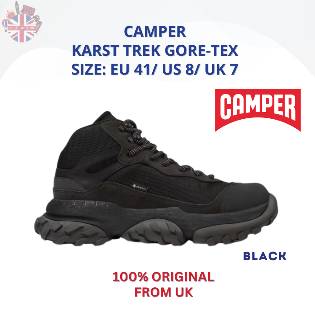 Jual Sepatu CAMPER Karst Trek GORE-TEX Black- Sepatu Hiking/ Gunung ...