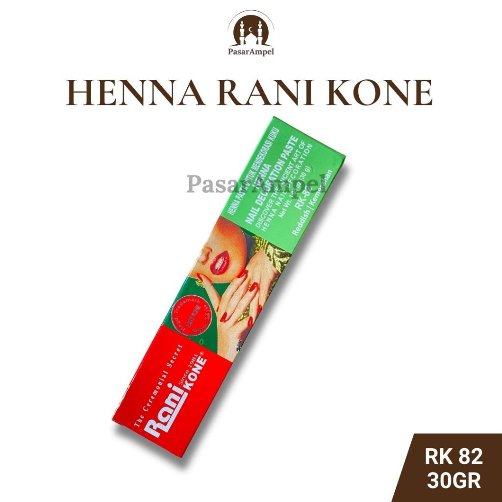 Jual Henna Rani Kone 82 30gr Reddish Hena Halal Sah Sholat | Shopee ...