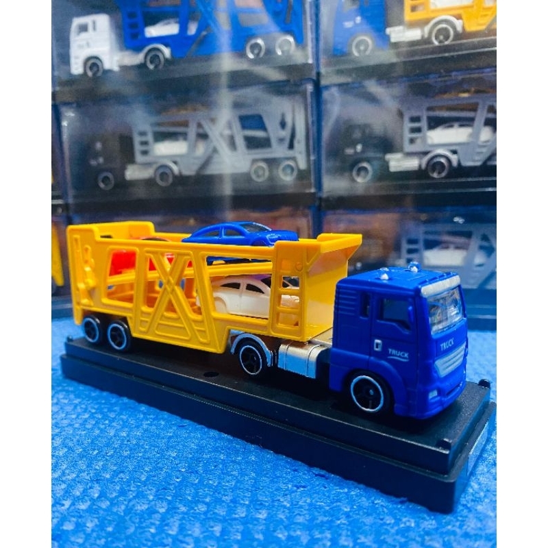 Jual Diecast Miniatur Truk Pengangkut Mobil Bahan Metal Kemasan Box ...