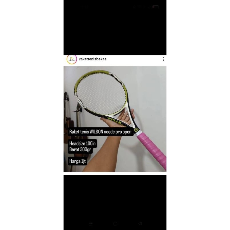 Jual raket Tenis Wilson ncode pro open | Shopee Indonesia