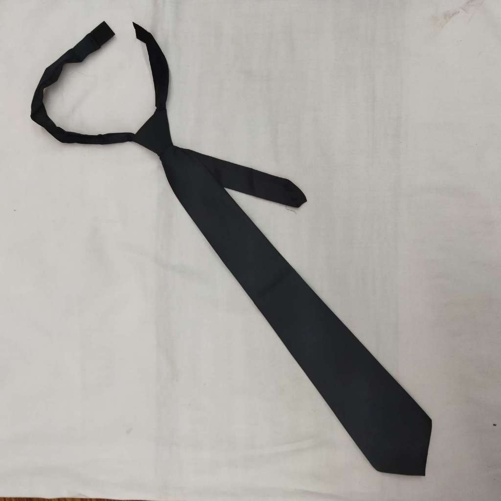 Jual Dasi hitam polos/dasi hitam perekat/dasi hitam premium/dasi hitam ...