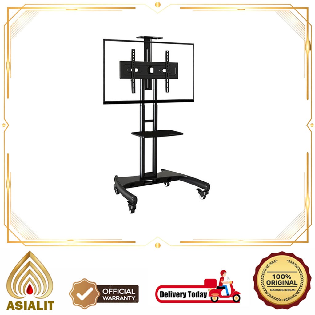 Jual Steel TV Stand North Bayou AVA1500-60-1P Dengan Roda Bracket Tv ...