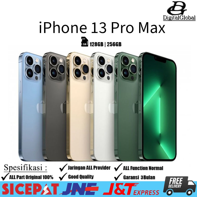 Jual 13 Pro Max 128GB/256GB/512GB Second,Fullset,Original 100% Bergaransi | Shopee Indonesia