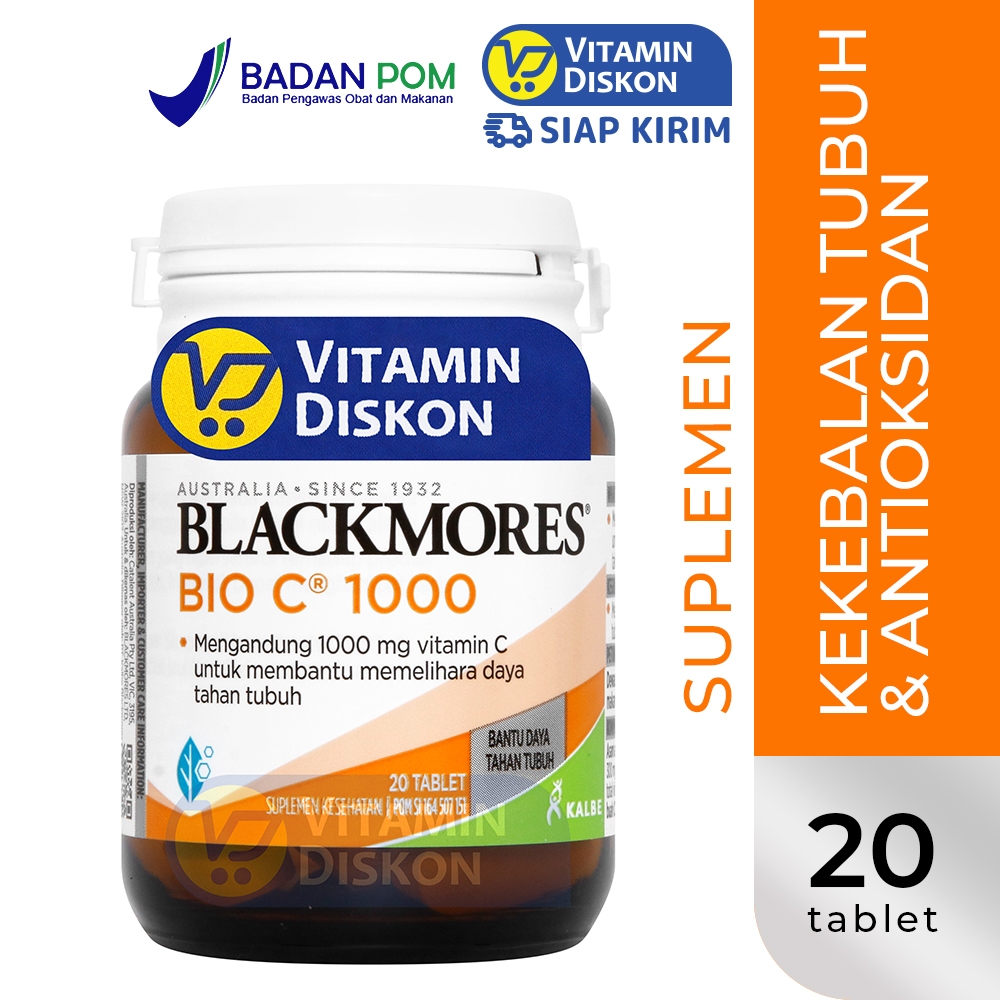 Jual BLACKMORES BIO C 1000MG BPOM KALBE - 20 TAB | Suplemen Vitamin C ...