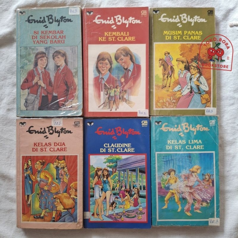 Jual Bukj Novel Remaja St. Clare - Enid Blyton St Claire Set Series ...