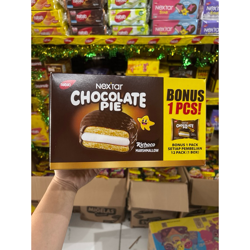 Jual NEXTAR CHOCOLATE PIE MARSHMALLOW - 12pcs | Shopee Indonesia