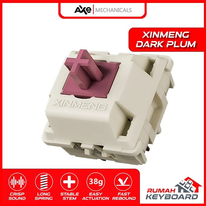 Jual AXE MECHANICALS - Switch - Xinmeng - Dark Plum - 5 Pin - 38g - Pcb ...