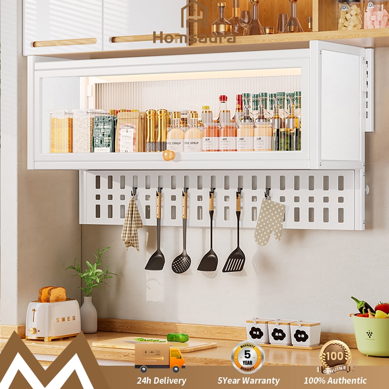 Jual Homsaura Rak Dapur Gantung Lemari Dapur Dingding Rak Bumbu Dapur ...