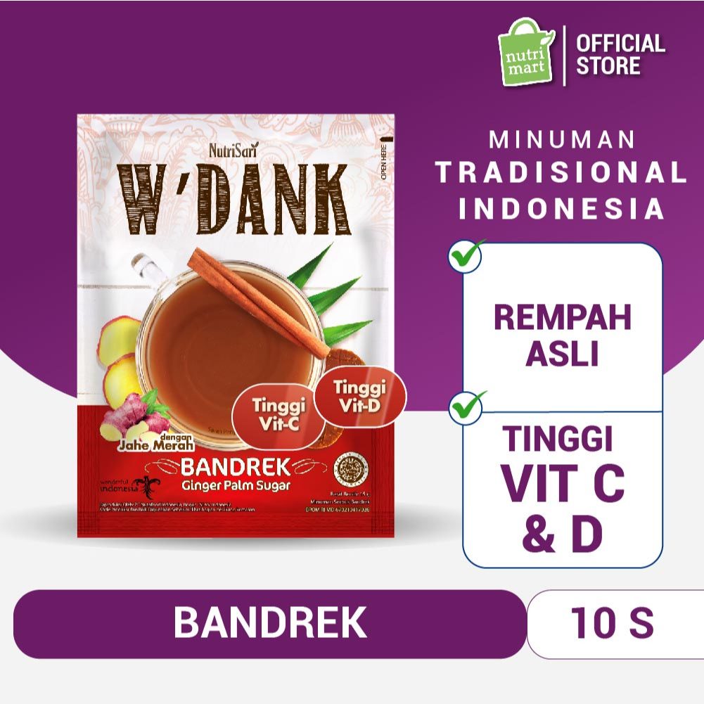Jual W'Dank Bandrek - Ginger Palm Sugar - 10 sachet Renceng | Shopee ...