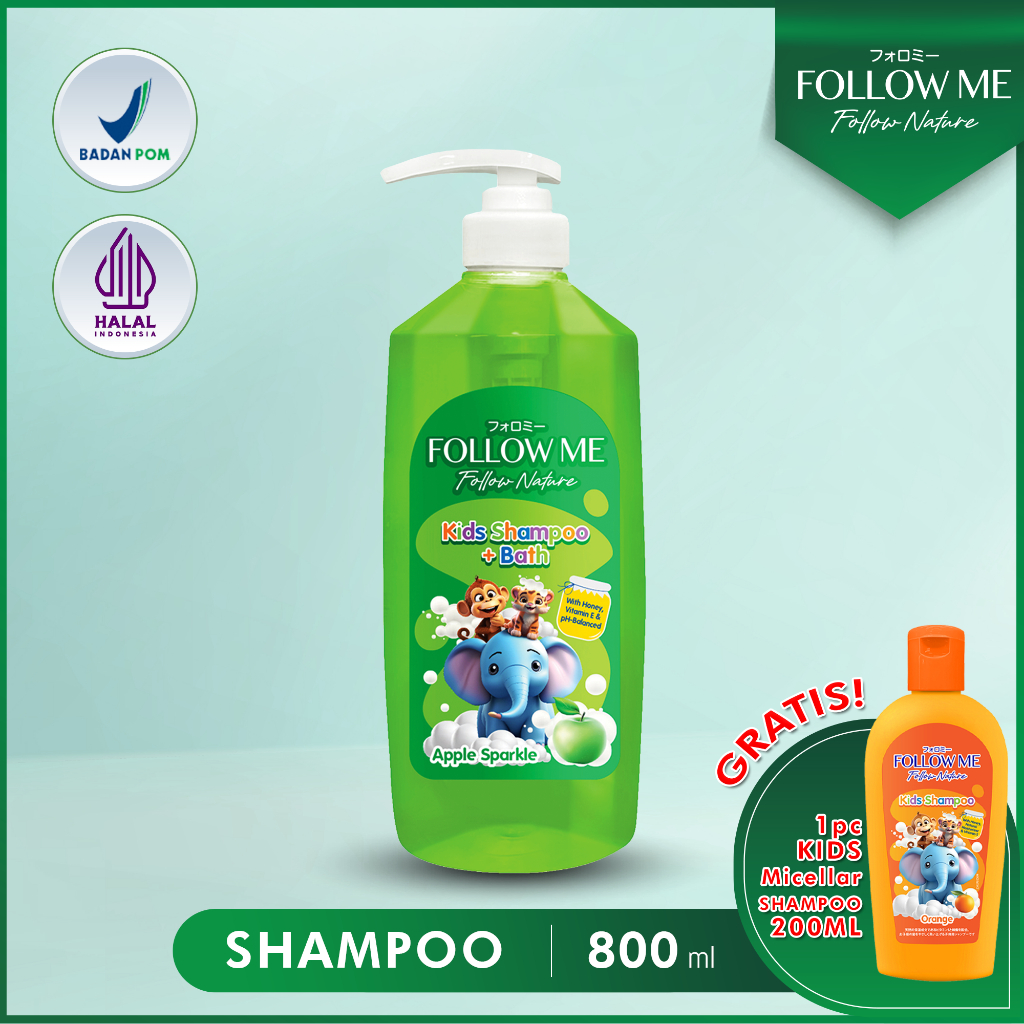 Jual Buy 1 Get 1 - FOLLOW ME FOLLOW NATURE - KIDS SHAMPOO + BATH ...