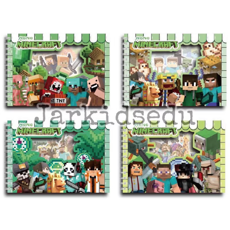 Jual Buku Stiker Minecraft Isi Stiker Tema Mine Craft Per Buku Sticker ...