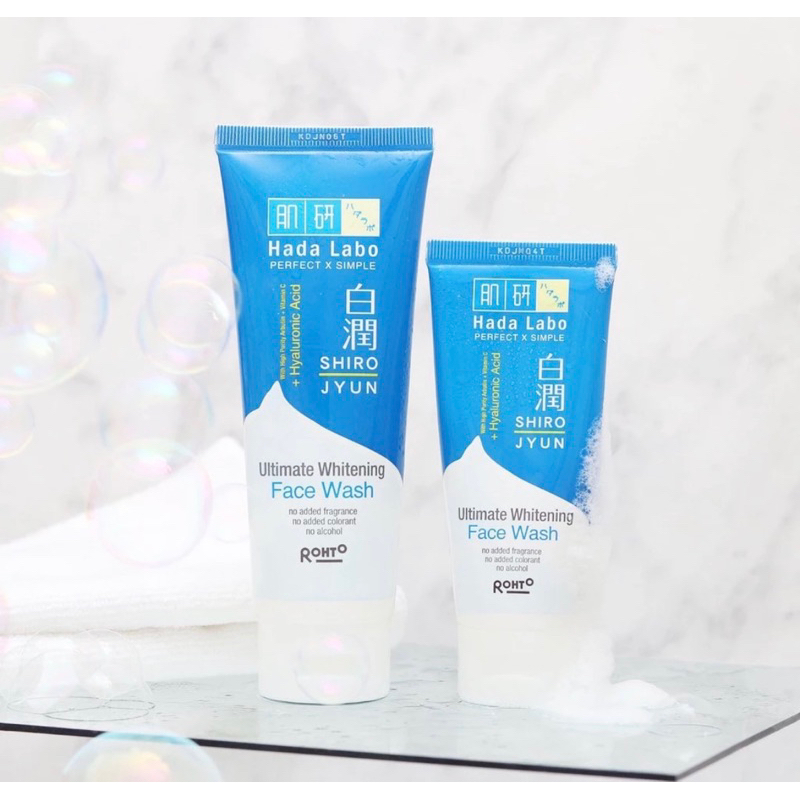 Jual [FREEGIFT] READY HADA LABO Shirojyun Face Wash Biru Ultimate ...