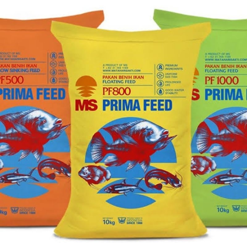 Jual Pakan/Pelet Ikan Prima Feed PF 800 1KG (REPACK) | Shopee Indonesia