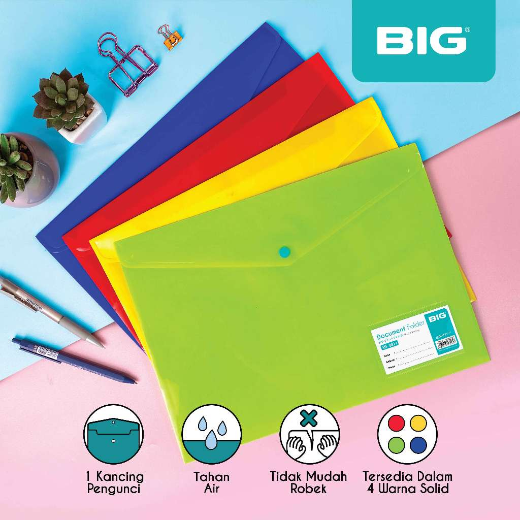 Jual Map Kancing + Name Tag BIG MF-8811 Pastel Name Tag/ Map Dokumen ...