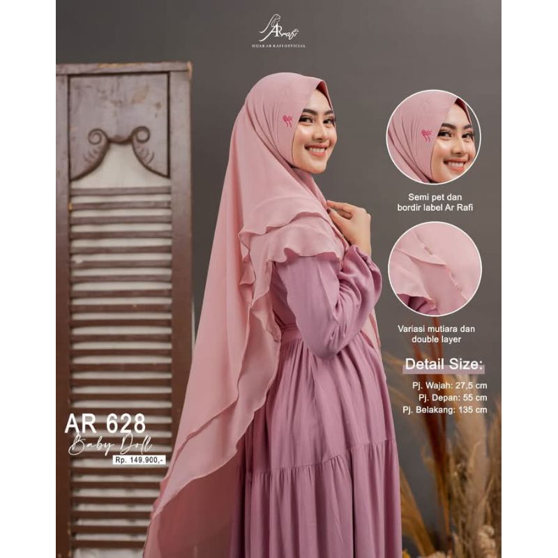 Jual AR 628 Hijab syari berbahan baby doll ( BY ARRAFI ORI ) | Shopee ...