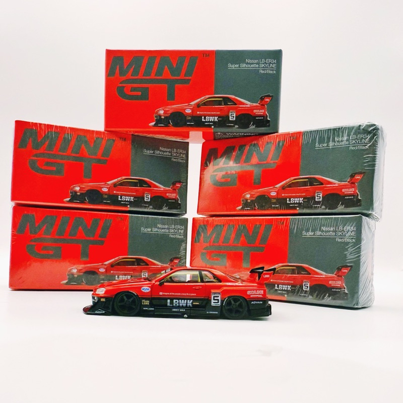 Jual Mini GT - Nissan LB-ER34 Super Silhouette SKYLINE - Red/Black ...