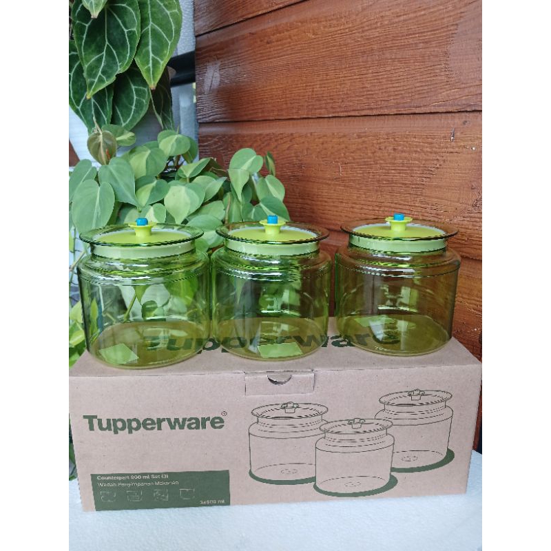 Jual counterpart hijau promo toples tupperware 900 ml | Shopee Indonesia