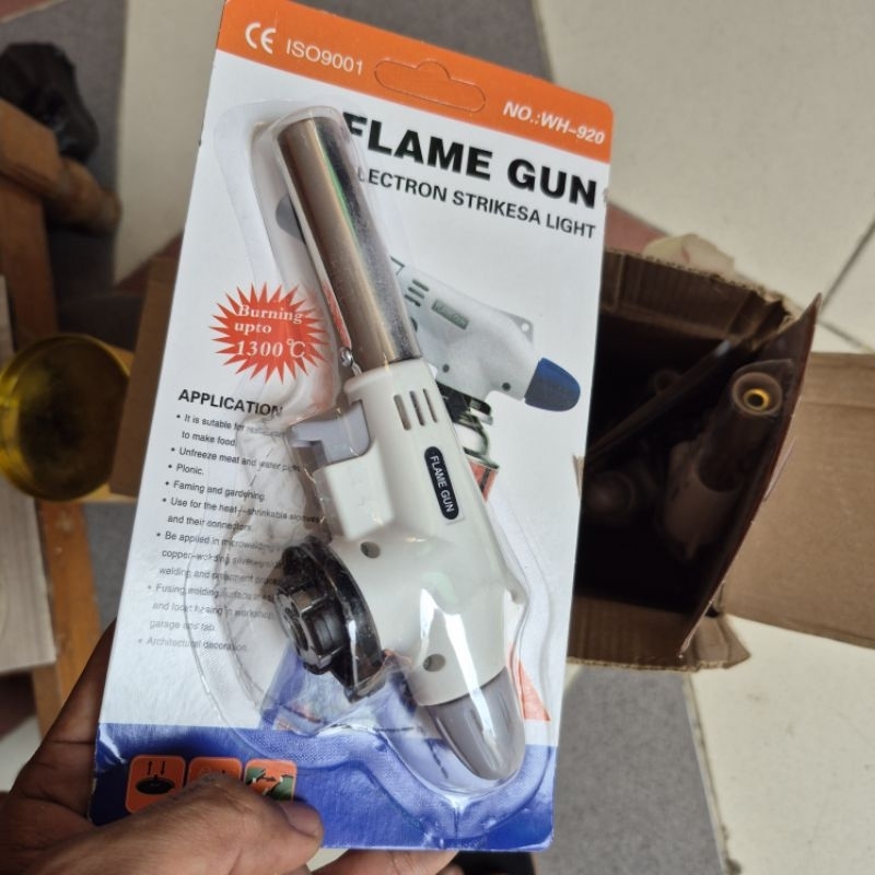 Jual flame gas torch gun 920 + pemantik | Shopee Indonesia