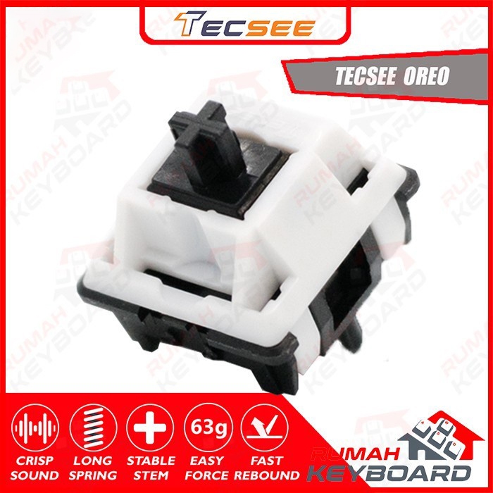 Jual TECSEE - Oreo - Switch - 5 Pin - 63.5g - Linear - Factory Lube ...