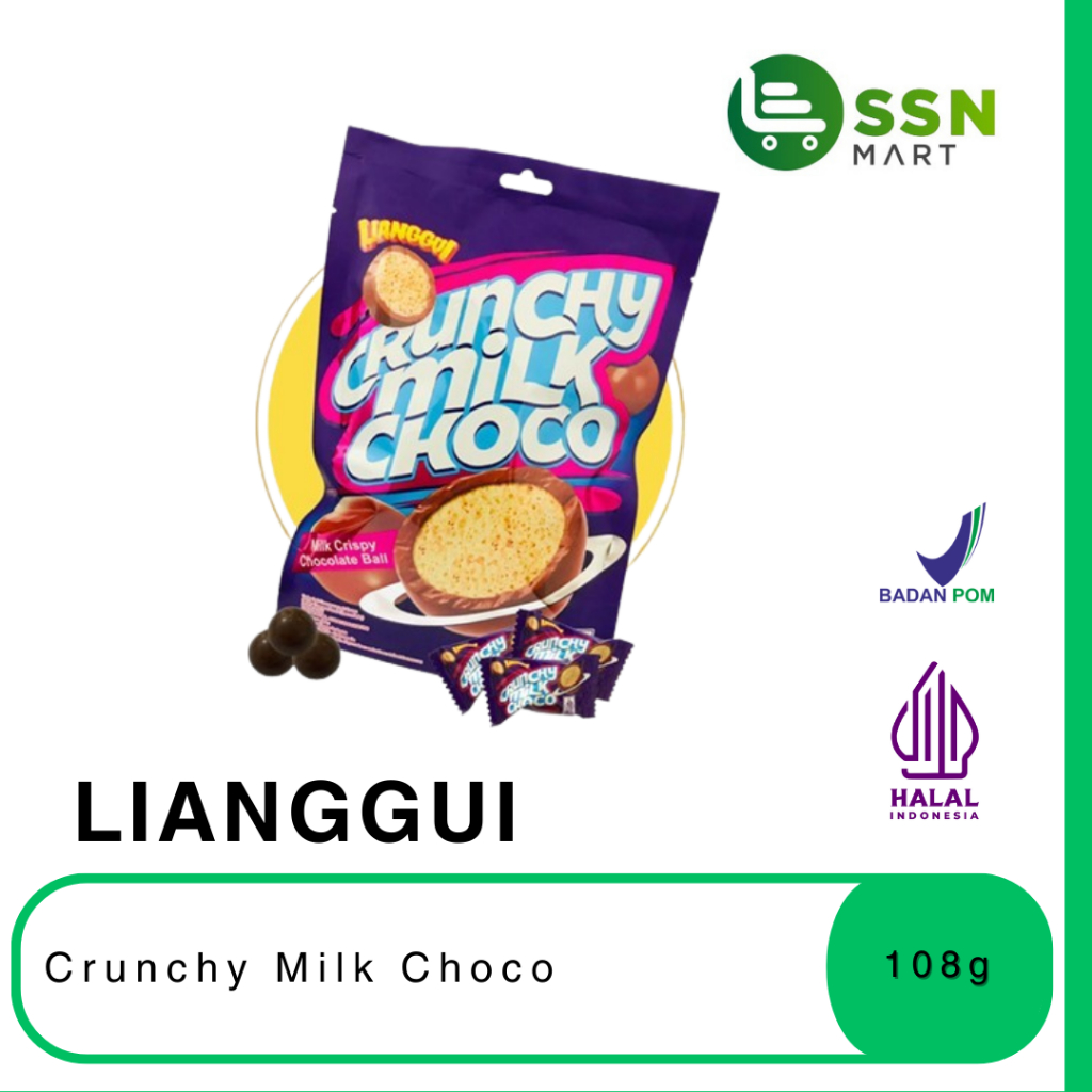 Jual SSNMart Lianggui CRUNCHY MILK CHOCO | Shopee Indonesia