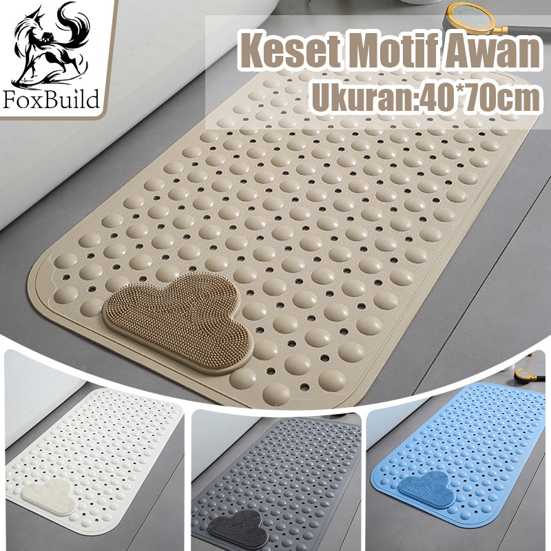 Jual Keset Karet Kamar Mandi PVC/TPE Bathroom Mat 70x40cm/Keset Lantai ...