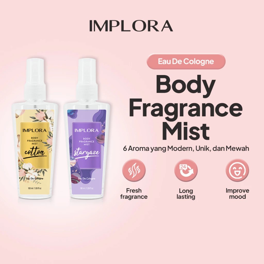 Jual Implora Body Fragrance Mist Eau De Cologne 6 Varian | Shopee Indonesia