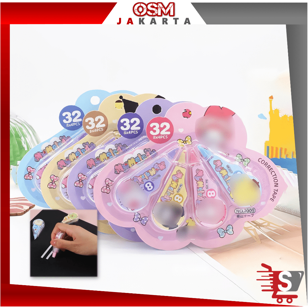 Jual OSM JKT S5740 Tipe X Pita / Penghapus Pulpen Roll Correction Tape ...