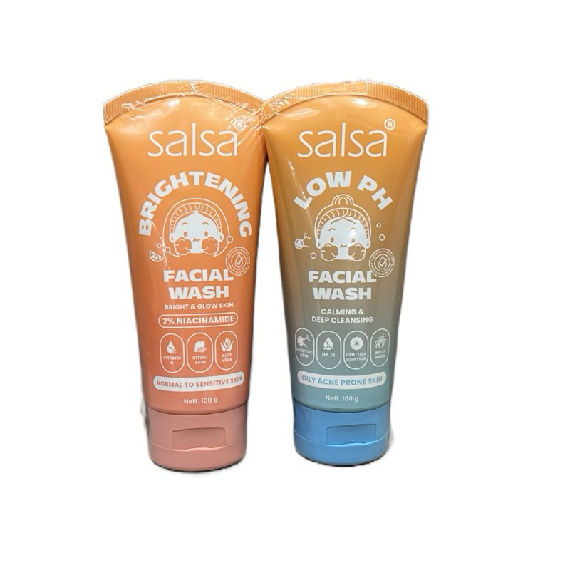 Jual Salsa Facial Wash Gentle Sabun Wajah Brightening Calming Deep ...