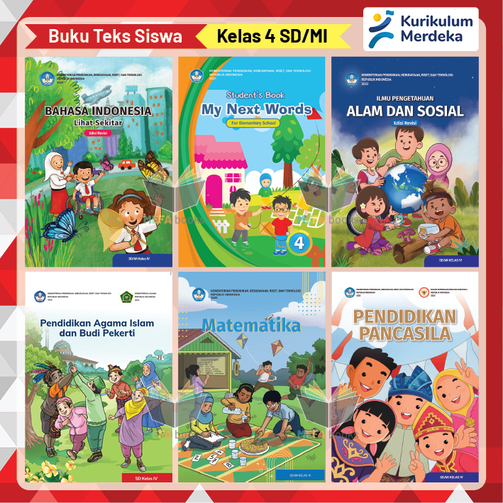 Jual Buku Siswa Kelas 4 SD Kurikulum Merdeka Buku Paket Kemendikbud | Shopee Indonesia