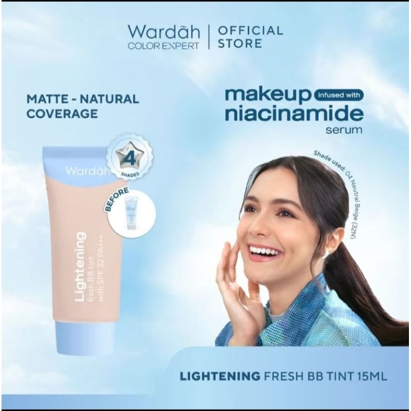 Jual WARDAH Lightning Fresh BB Tint 15ml - Base makeup super Ringan ...