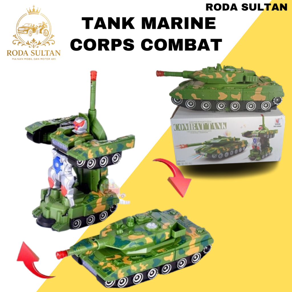 Jual Roda Sultan TANK MARINE CORPS COMBAT TANK DEFORMATION | Shopee ...