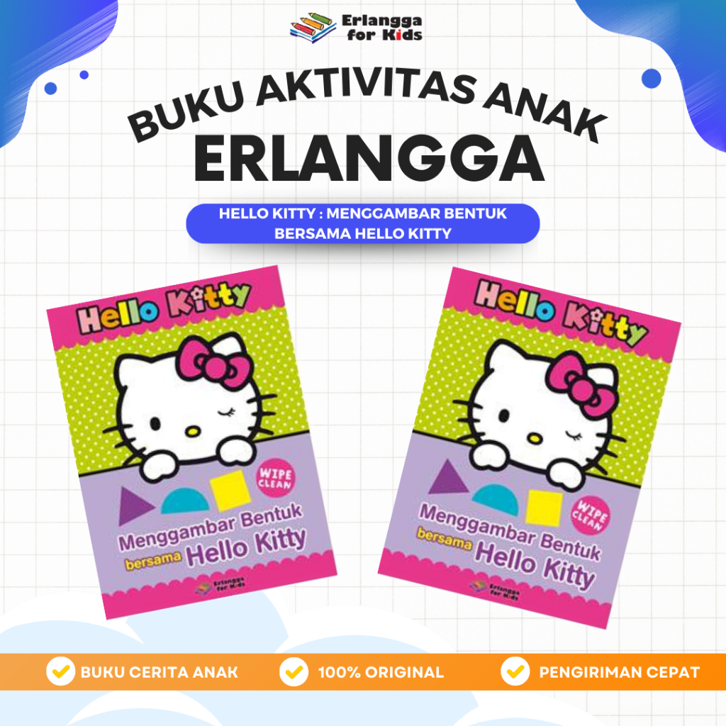 Jual [Erlangga Official] Buku Aktivitas Anak: Hello Kitty Menggambarkan ...