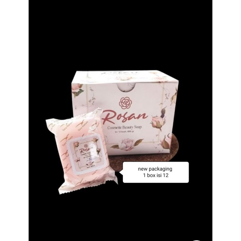 Jual HARGA PROMO SABUN ROSAN PERBOX ISI 12 BIJI / JAMIN ORIGINAL ...