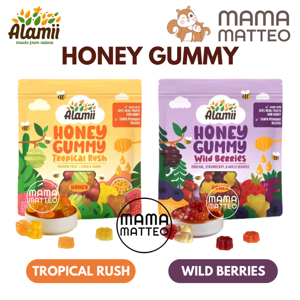 Jual ALAMII Honey Gummy Tropical Rush Wild Berries 40gr / Permen Gummy ...