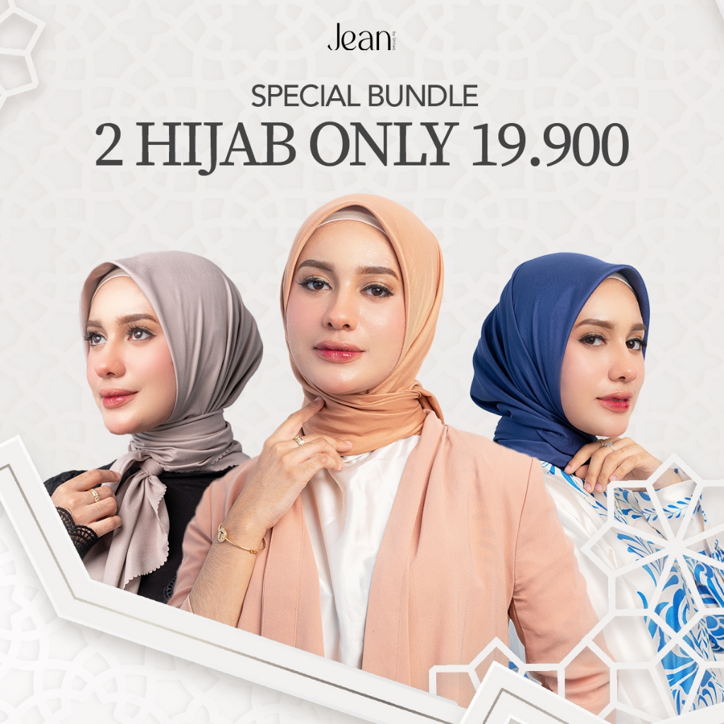 Jual [SPECIAL BUNDLE] 2PCS Hijab Segi Empat Polycotton 110 x 110 cm | Shopee Indonesia