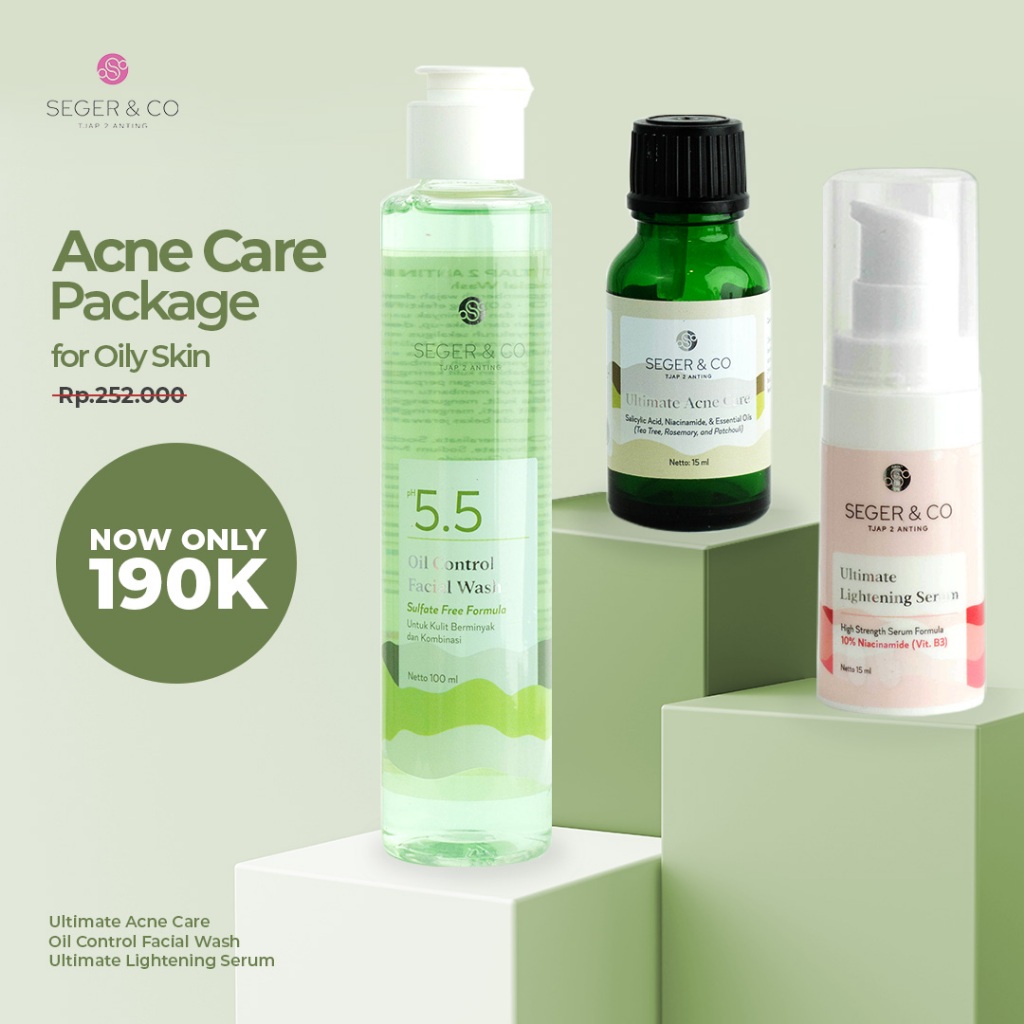 Jual Seger & Co Glow Up Package | Acne Care Package Oily Skin | Shopee ...